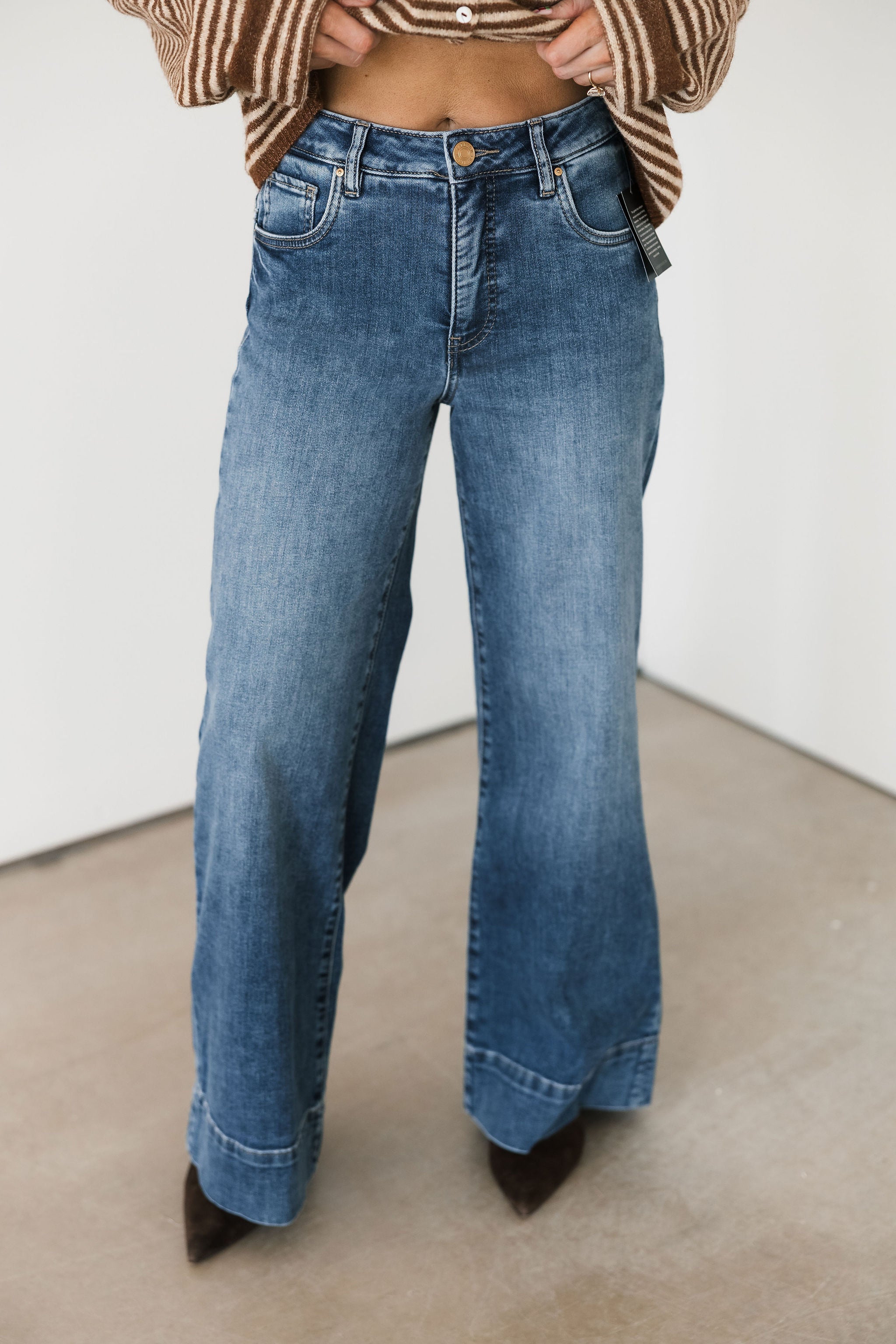 Maya High Rise Wide Leg Jeans | Amuse Lexi Jade's Boutique