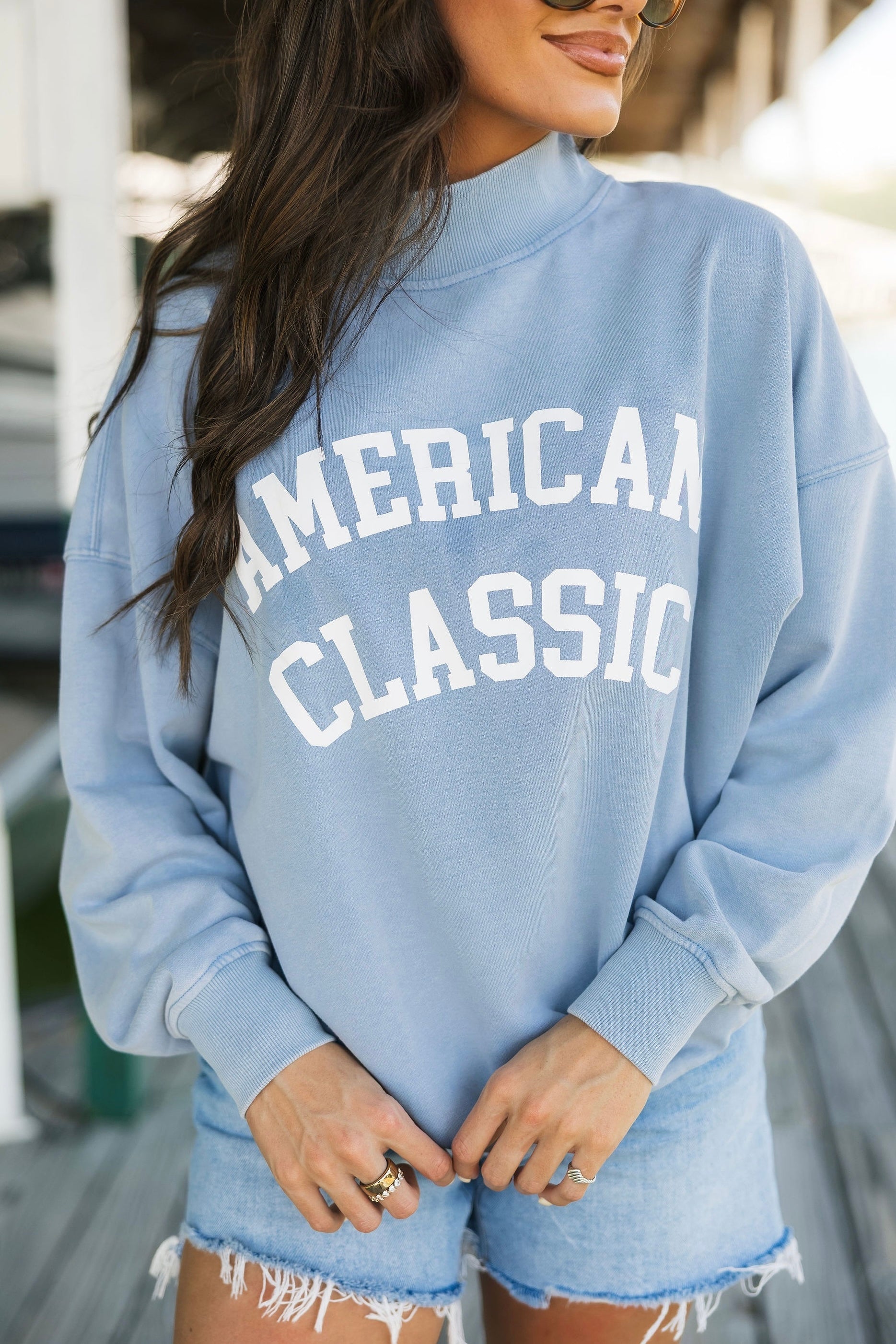 USA American Classic Reversible Mock Neck – Lexi Jade's Boutique