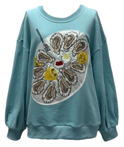 Mint Blue Oyster Platter Sweatshirt | Queen Of Sparkles Lexi Jade's ...