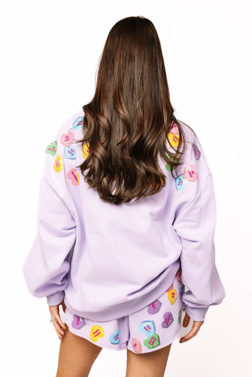 Lavender 'Queenhearts' Candy Box Sweatshirt | Queen Of Sparkles Lexi ...
